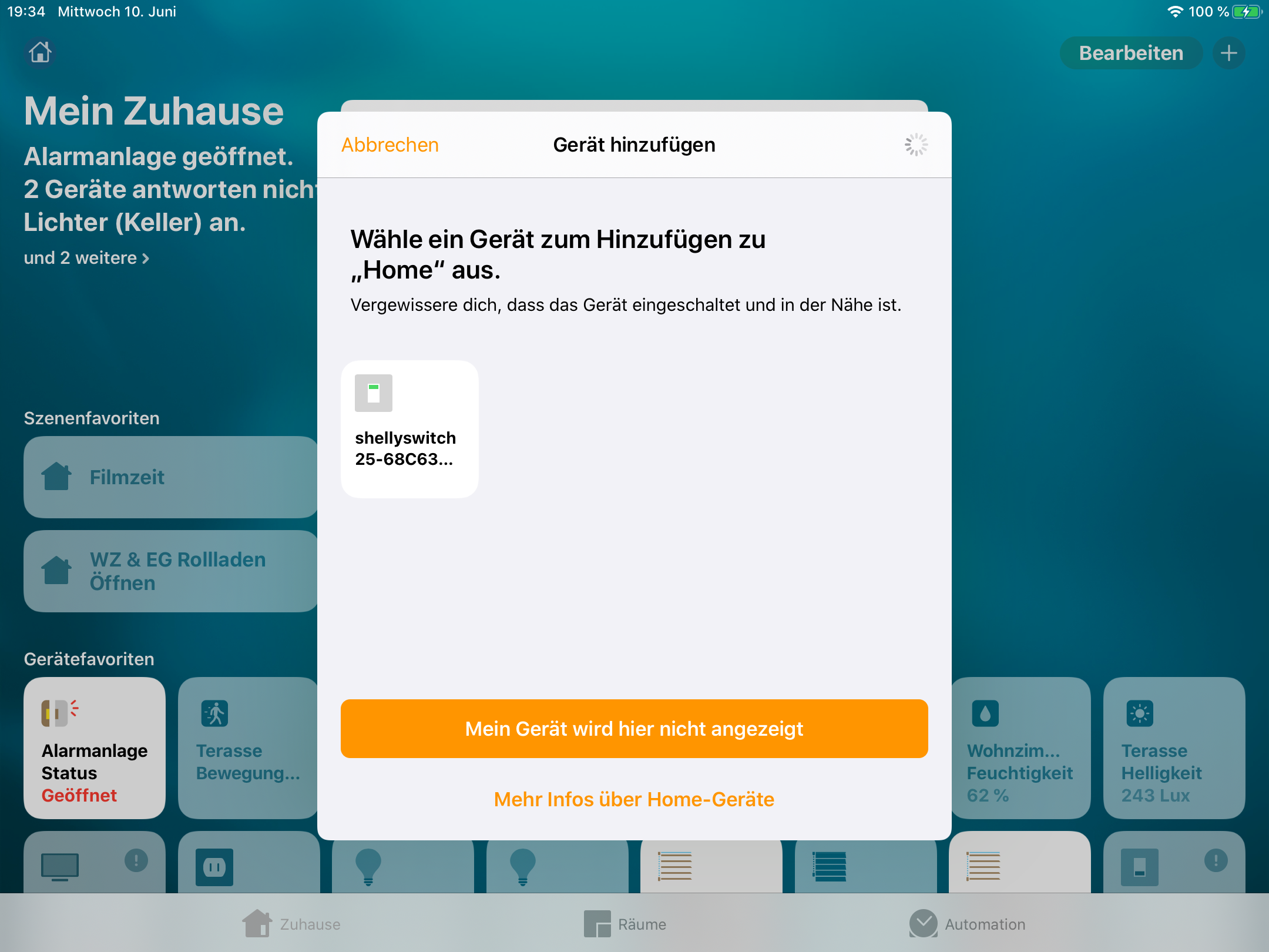 Shelly in HomeKit einbinden - HomeKit Blogger