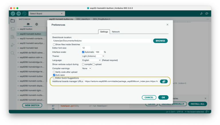 ESP32 Programmierung mit der Arduino IDE - HomeKit Blogger