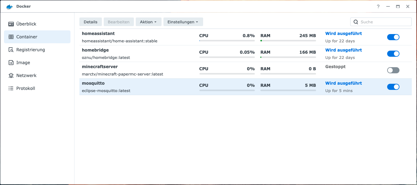 MQTT-Broker auf Synology NAS einrichten (Docker) - HomeKit Blogger